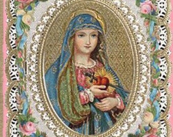 Our Lady of Guadalupe, Virgin Mary, Fabric Transfer, Iron On, Art Print ...