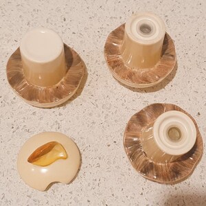 Carltonware, Hand Painted Mushroom, Salt and Pepper, Cruet Set, 3 Pot ...