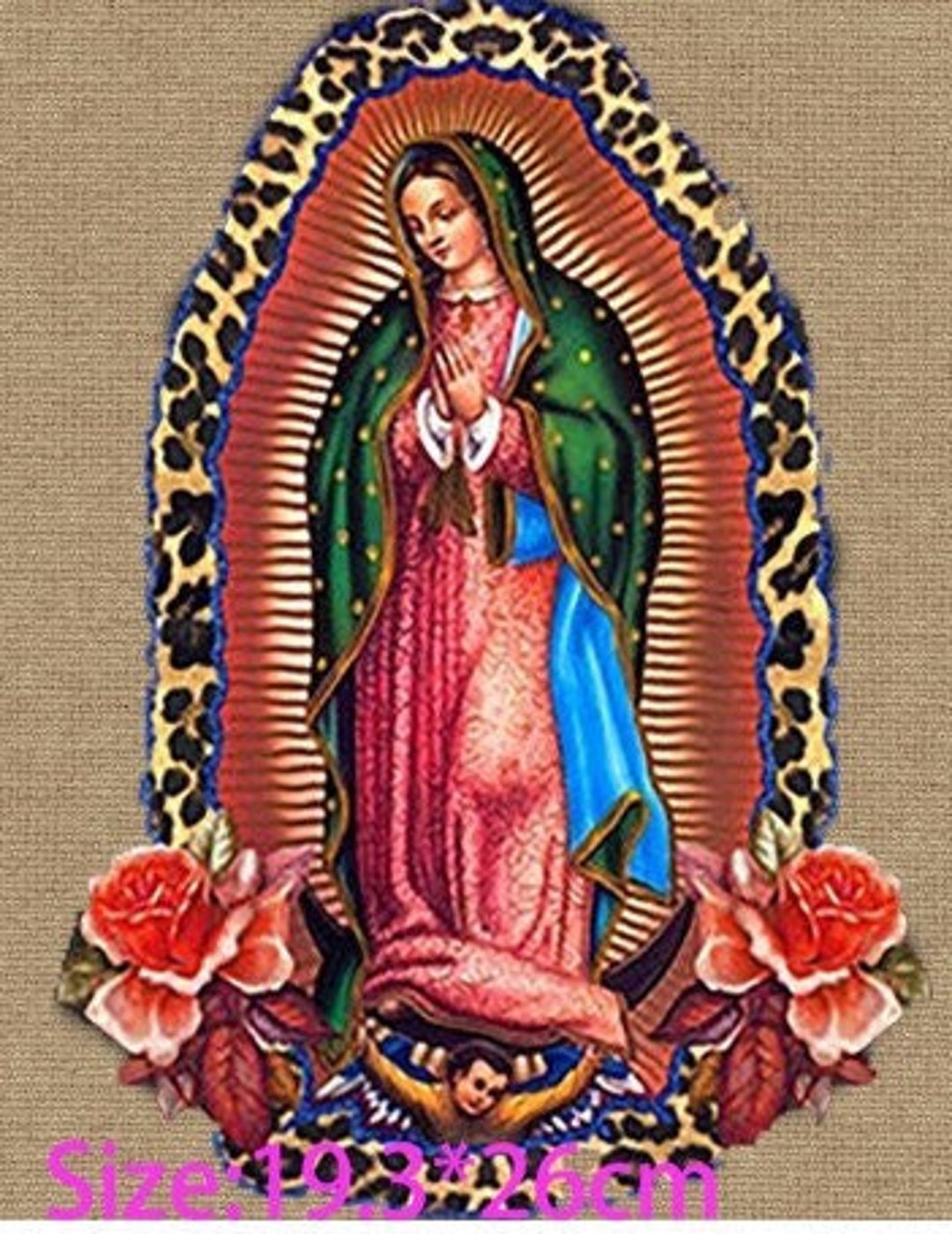 Our Lady of Guadalupe Virgin Mary Fabric Transfer Iron On - Etsy UK