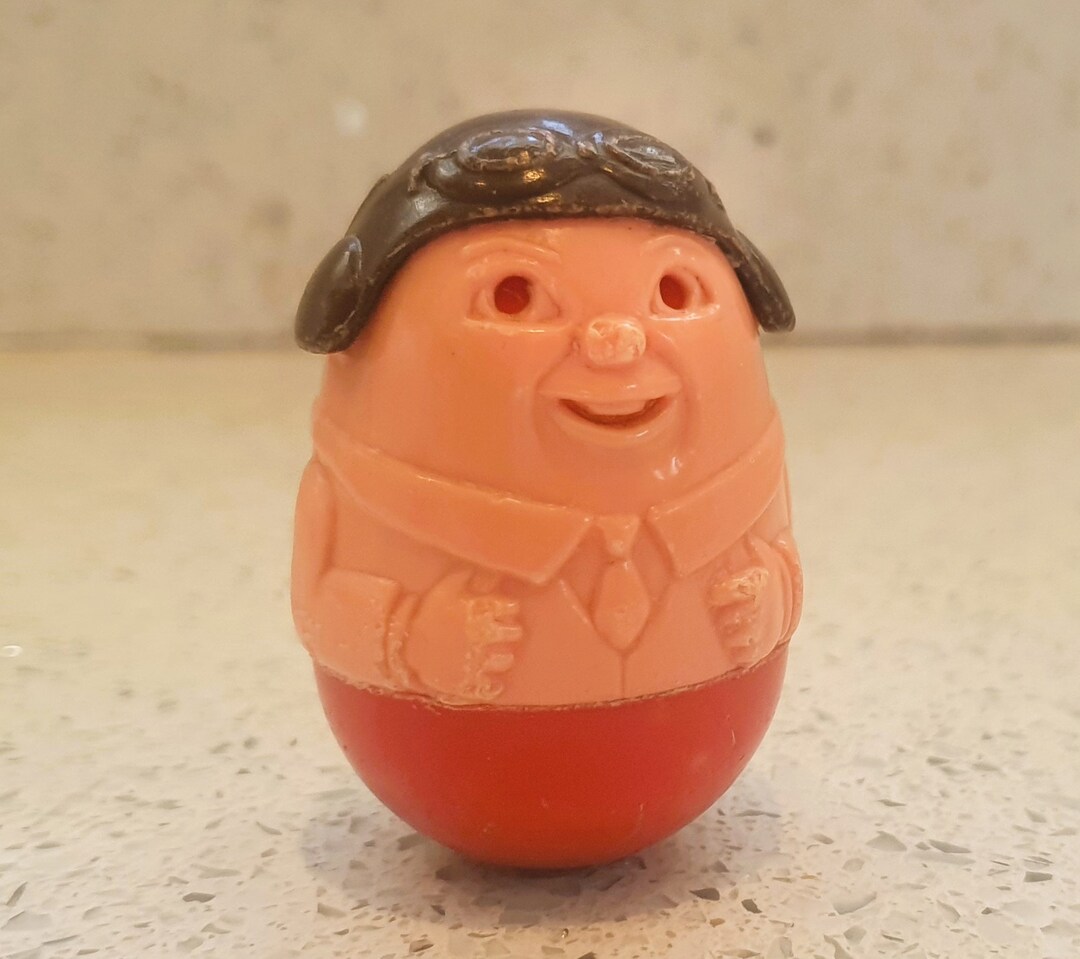70s Weeble Pilot, Weebles Plane, Pilot, Weeble, 1970s, Vintage Toy ...