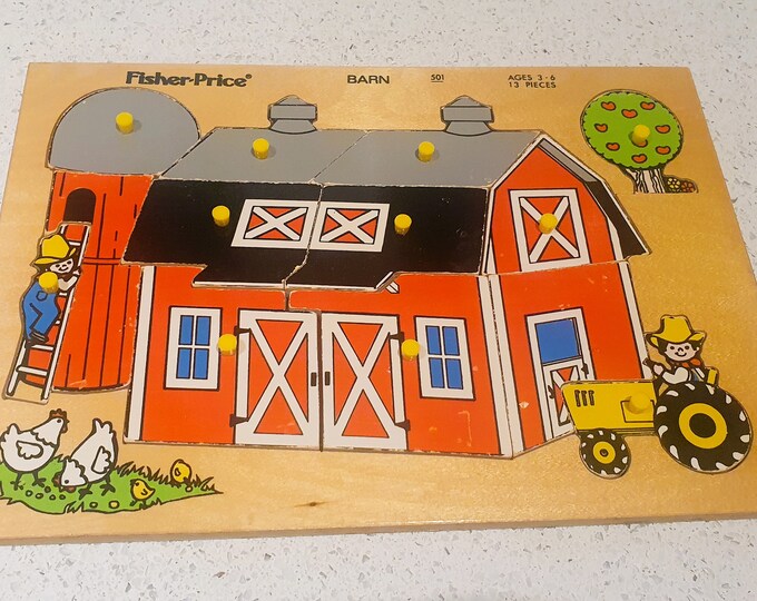 Fisher Price Barn, Fisher Price Peg Board, Fisher Price Jigsaw, Quaker ...