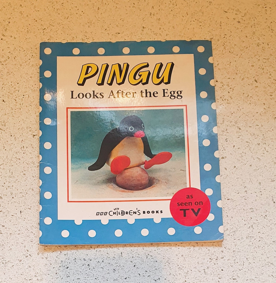 Vintage PINGU, Pingu Looks After an Egg, Pingu Gift, 90s Pingu, Toot ...