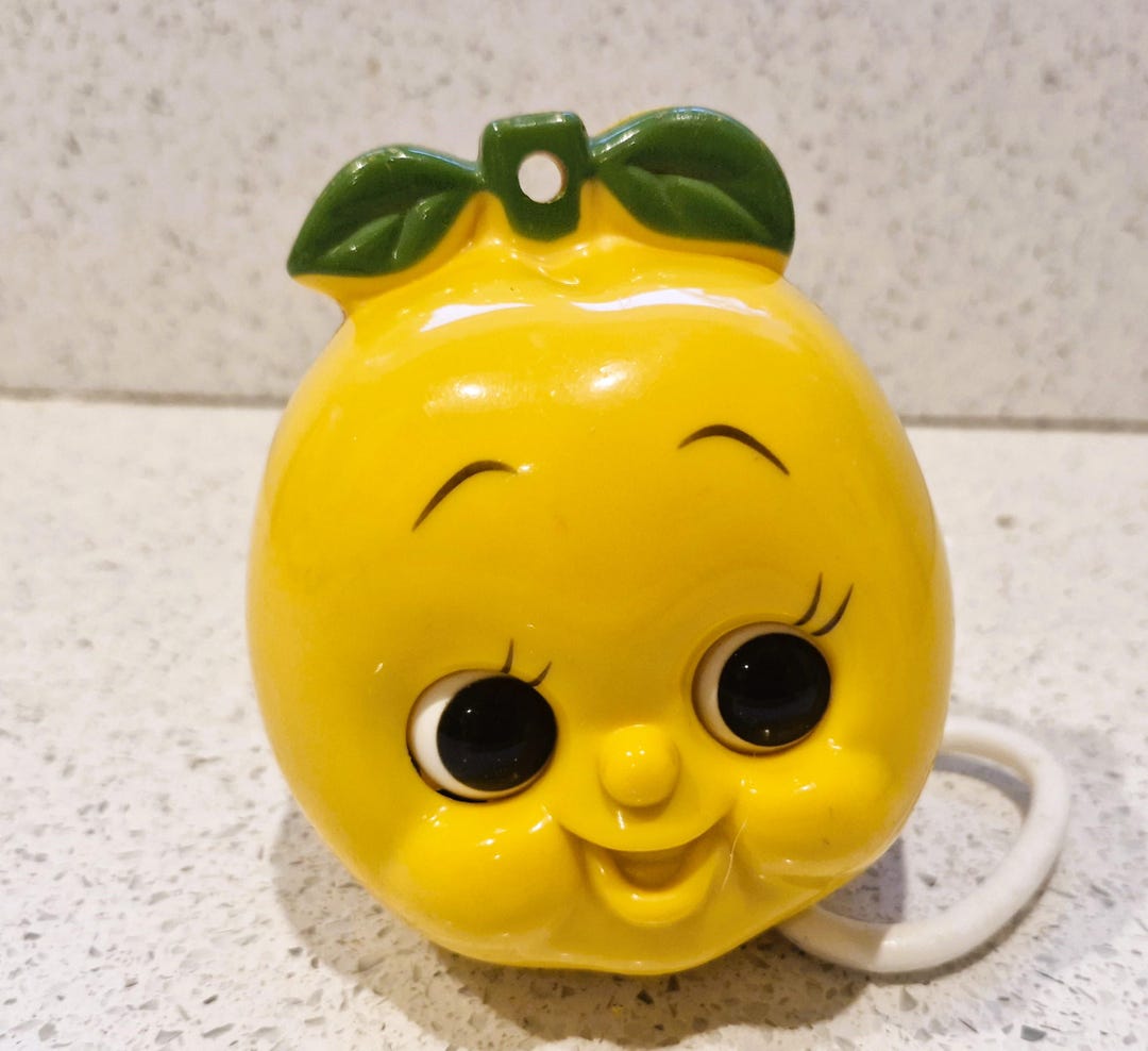 SANKYO Musical Apple, SANKYO Apple, Vintage Toy, Pram Toy, Cot Toy ...