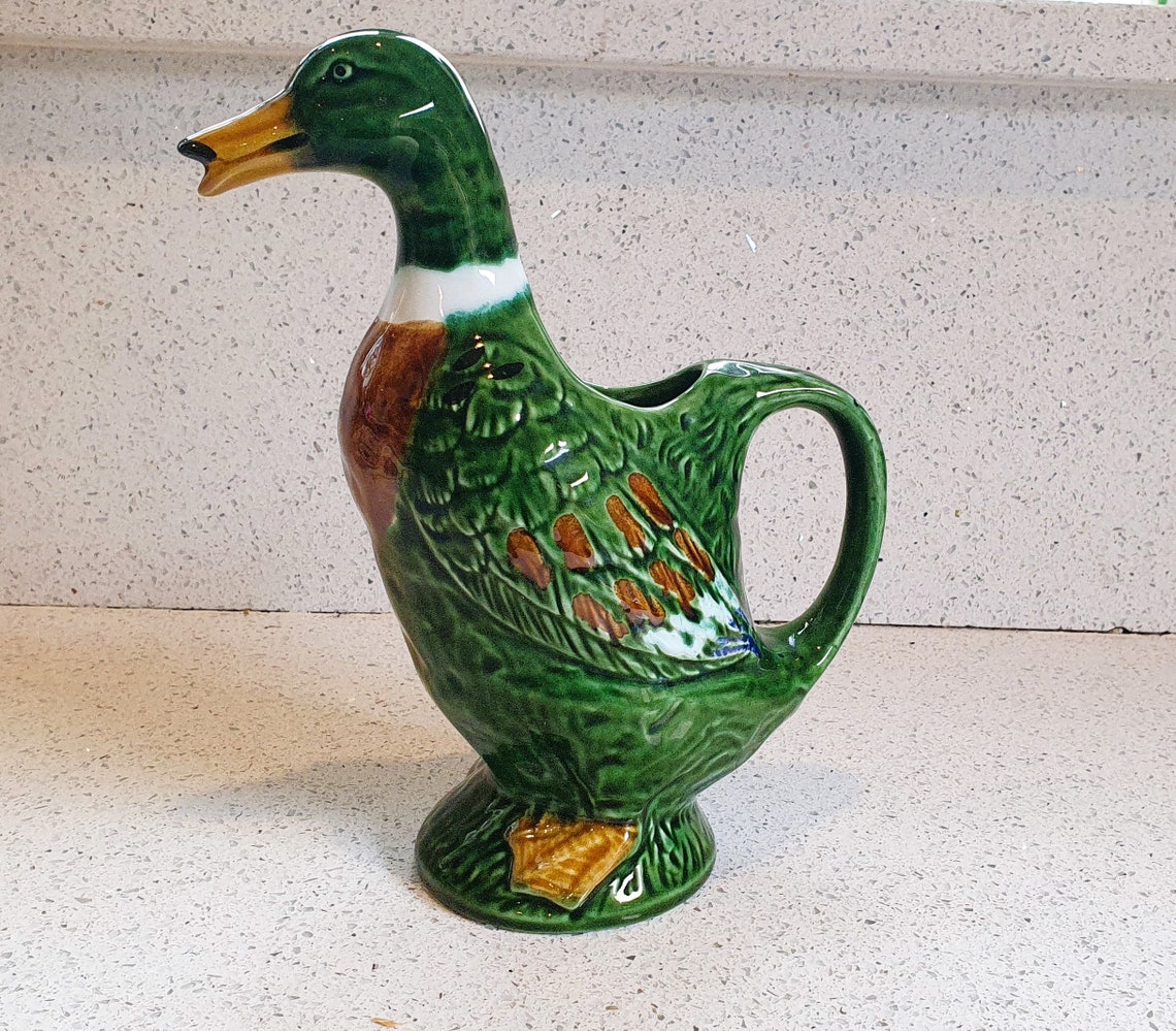 Ceramic Mallard Duck Vase Jug Reducta of London Mallard - Etsy