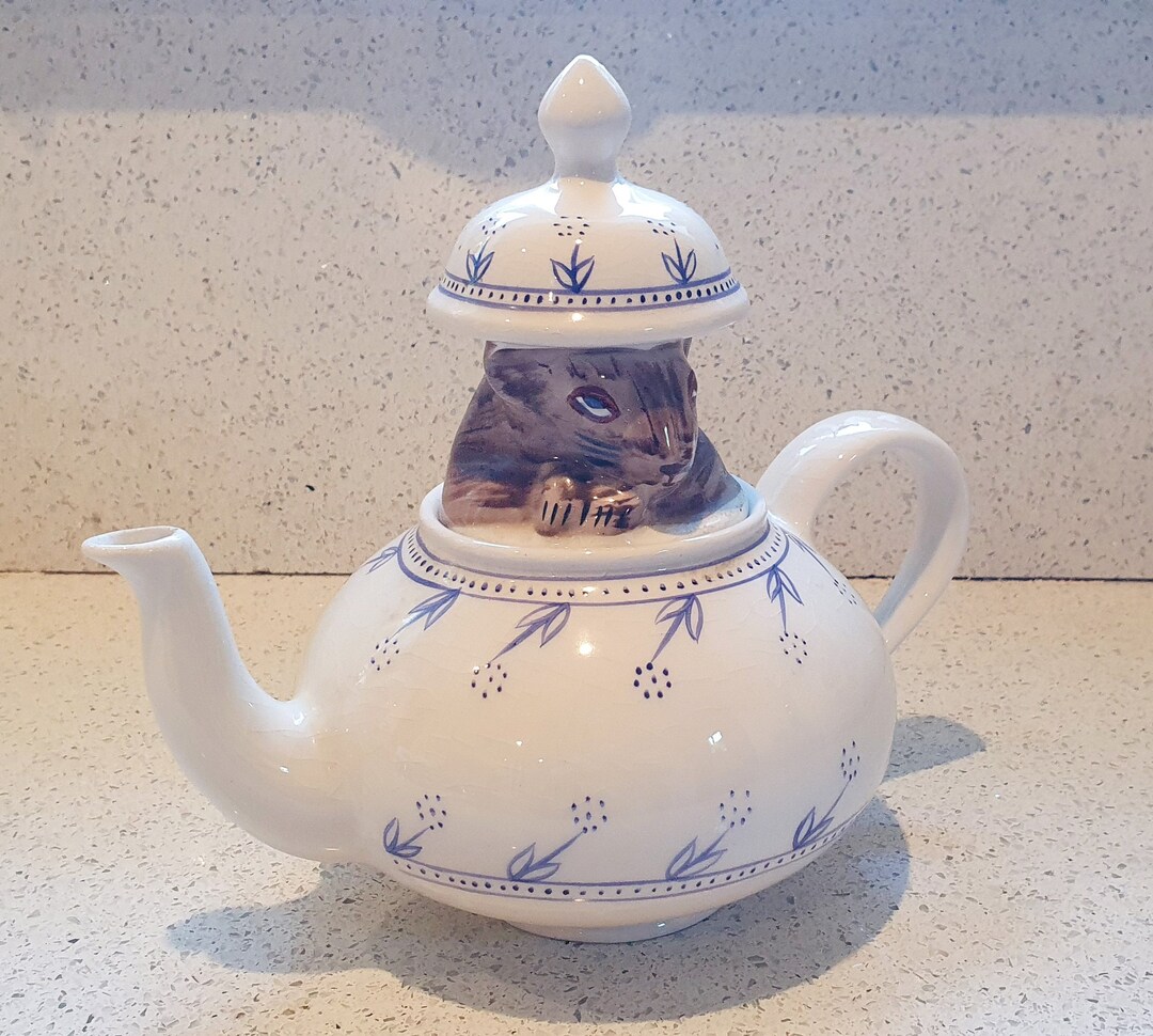 Vintage Audley Pottery Dormouse Teapot: Hand-painted England - Etsy