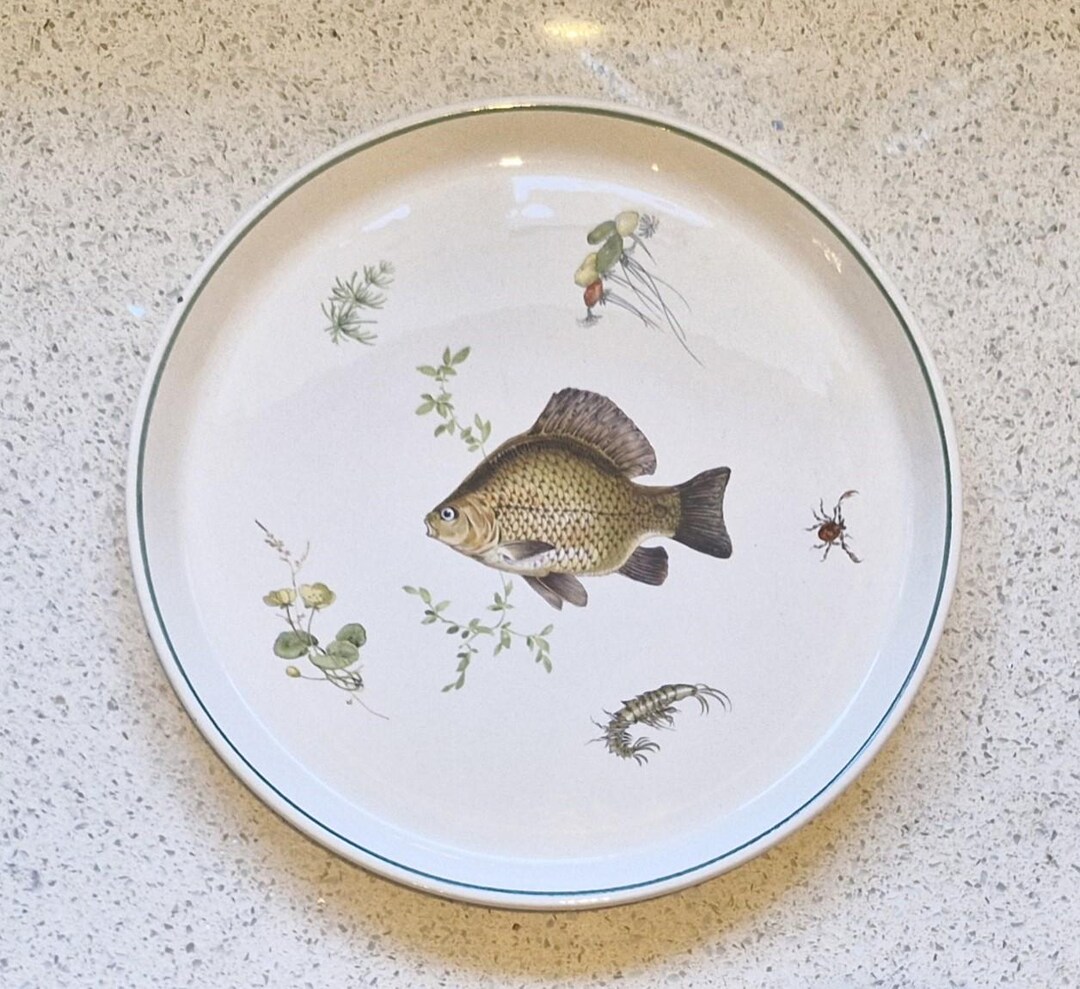 Fish Dinner Plate, Fish Design, Old English Ironstone, Simpsons ...