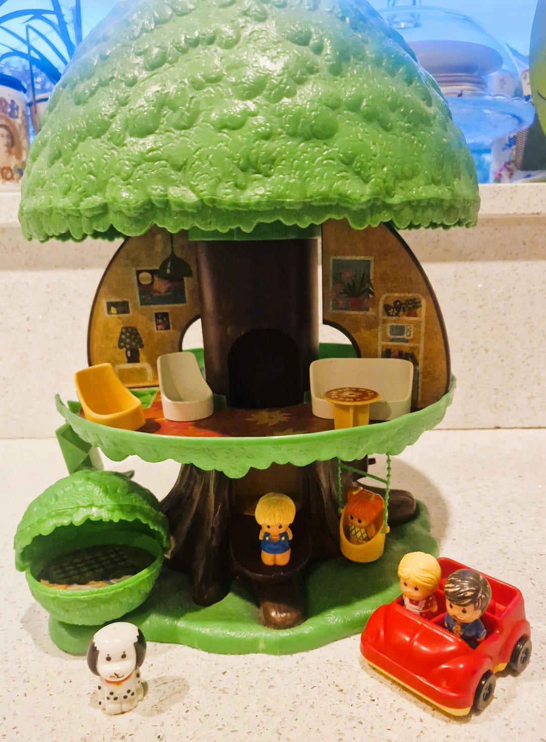 Vintage Palitoy Discovery Time Pop up Tree House With Family & Car - Etsy