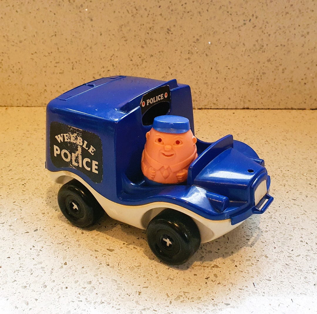 70s Weebles Police Car Policeman Weebles Wobble but They - Etsy