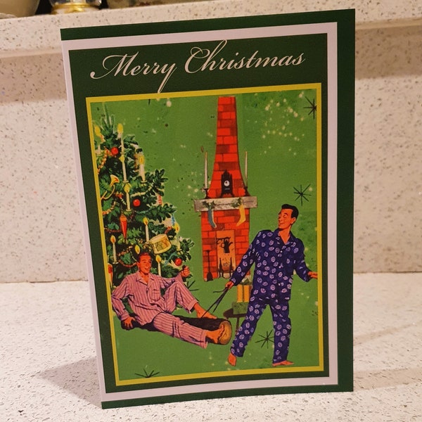 Couple Christmas Card - Etsy