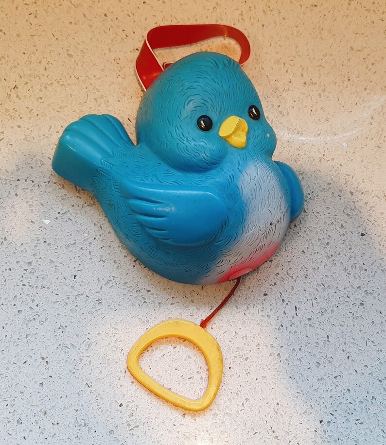 Vintage Fisher Price Blue Bird Music Box Cot Toy - Etsy