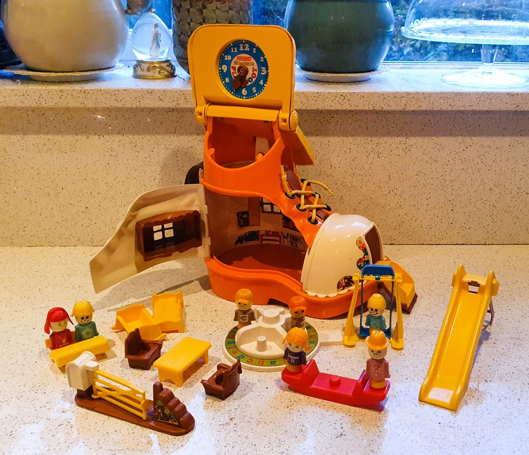 Vintage 70s Toy, Matchbox Play Boot Shoe House Live N Learn Toy. Retro ...