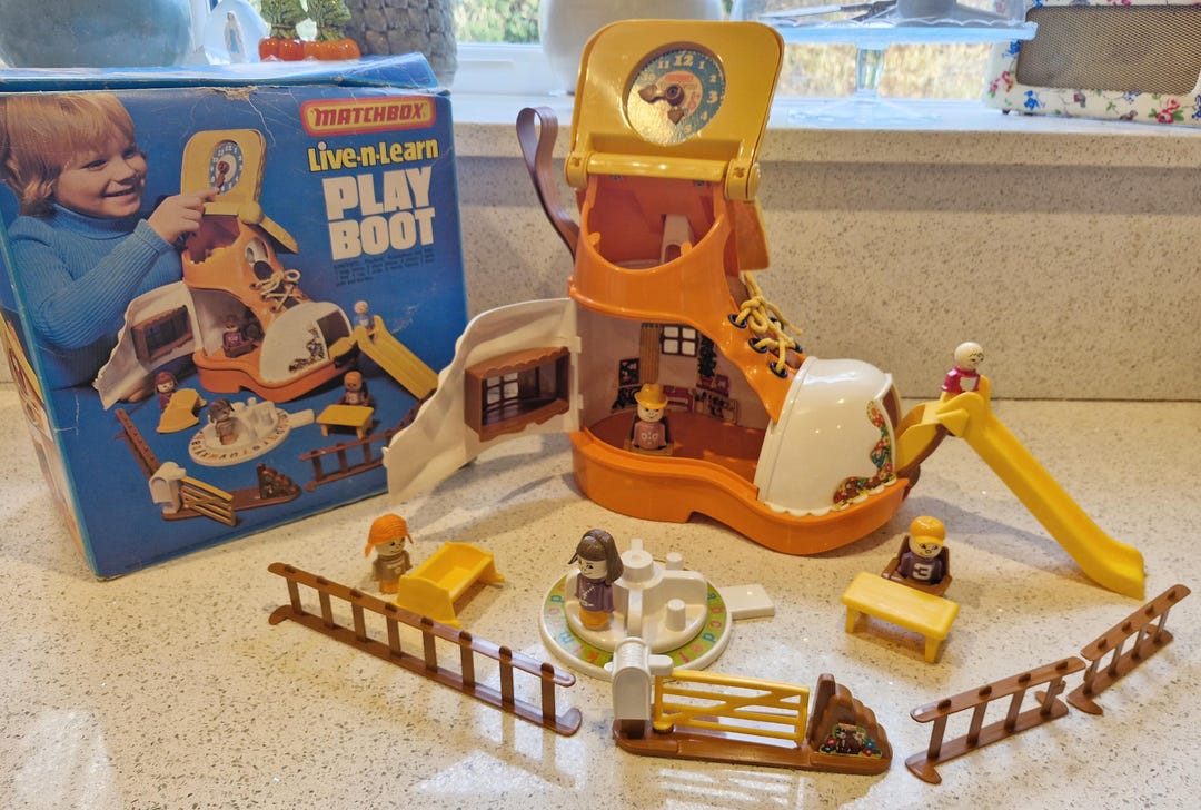 Matchbox Live N Learn Play Boot, Original, 1983, 1980s Toys, Matchbox ...