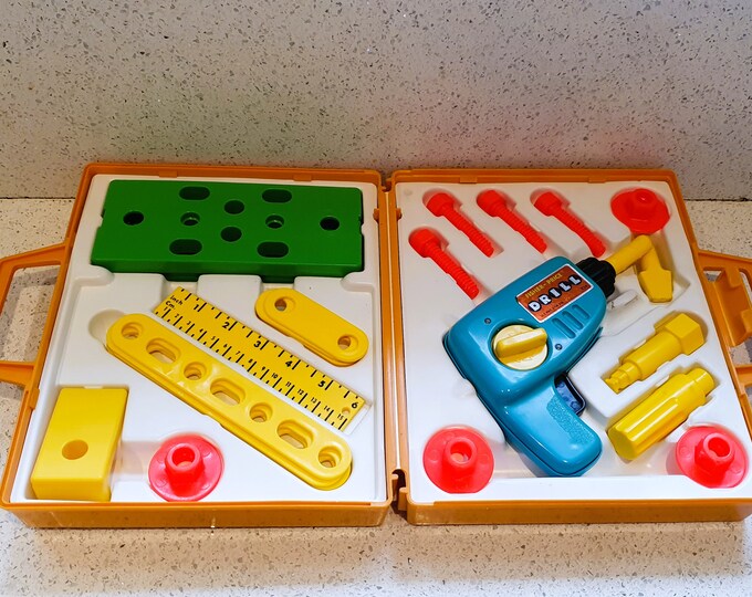Vintage Fisher Price Tool Kit, Tool Set, Briefcase, Complete, Excellent ...