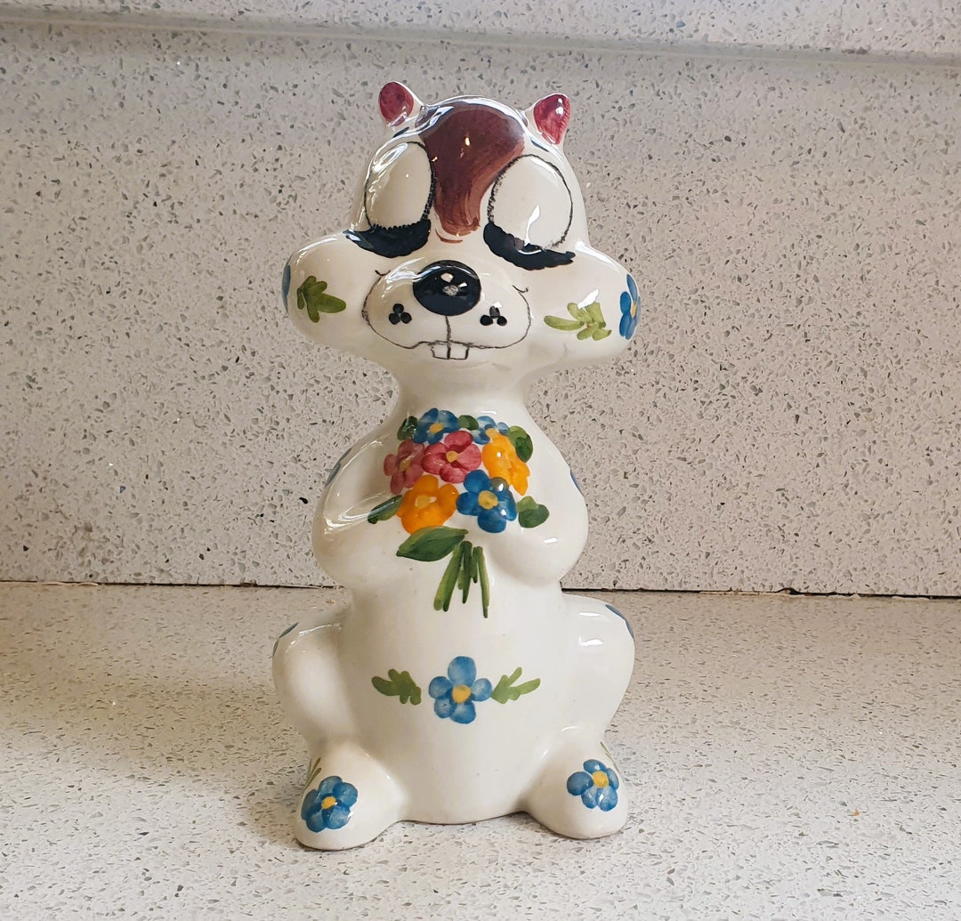 Vintage, Quadrifoglio, Chipmunk, Squirrel, Money Box, Kitsch, Quirky ...