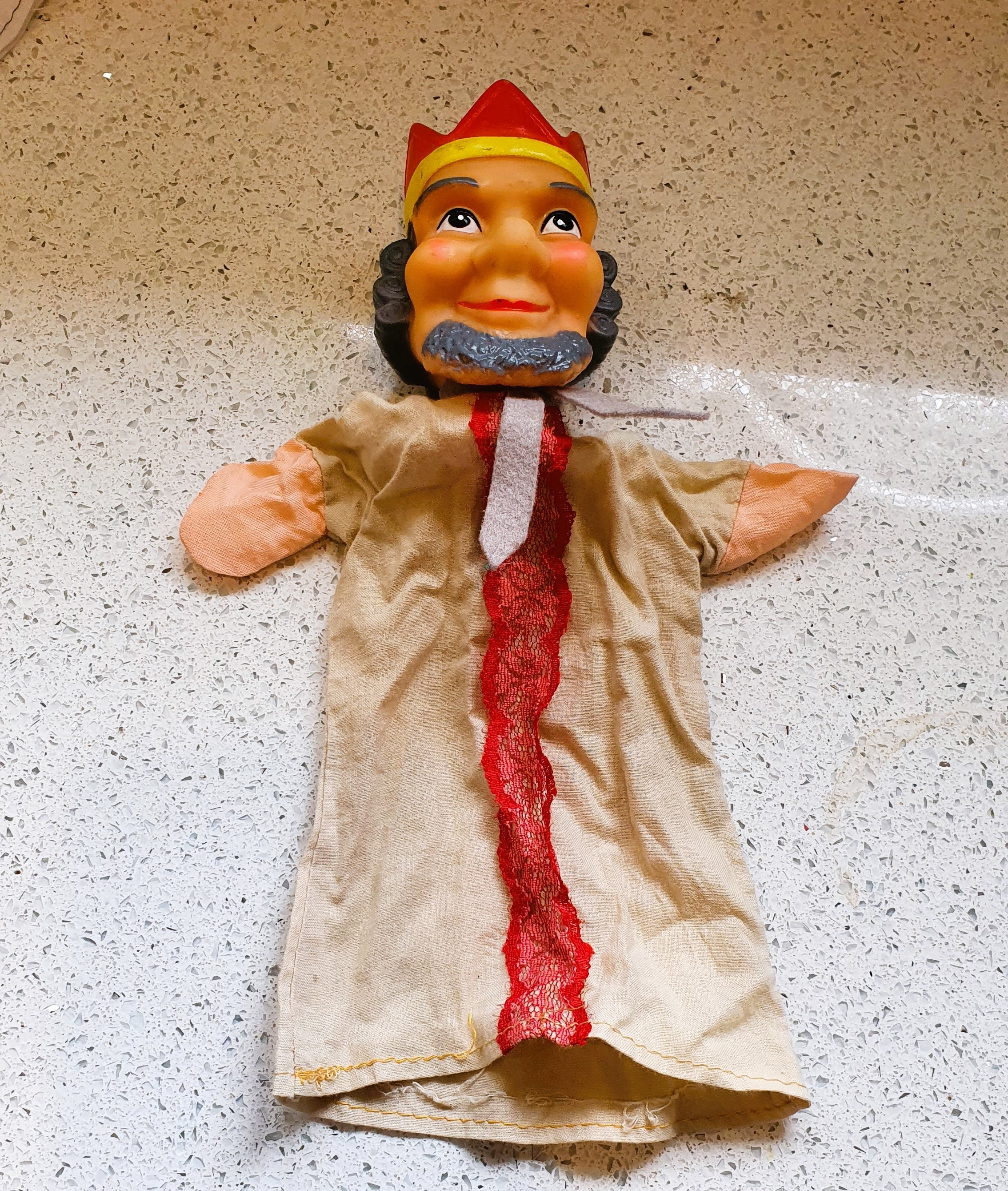 Vintage Hand Puppets, Punch and Judy, King, Queen, Princess, Jester ...