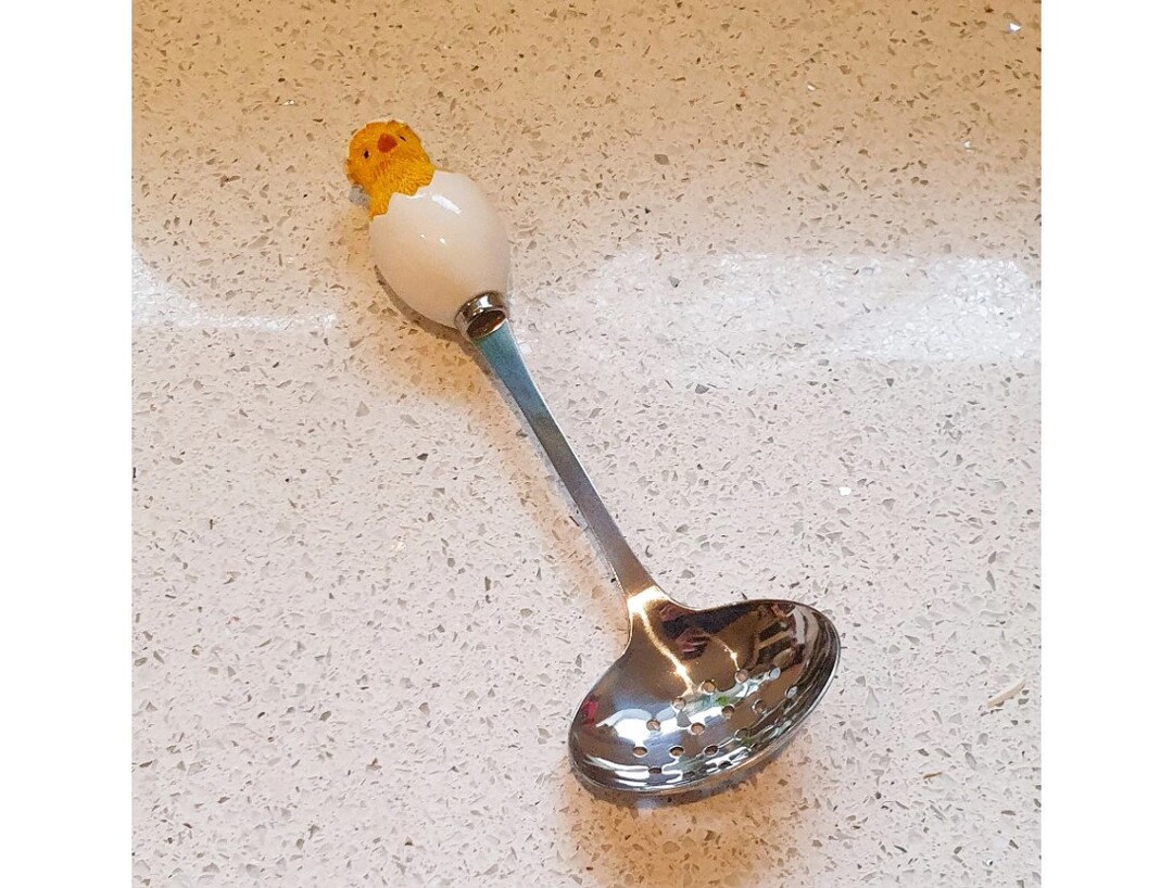 Sagaform Boiled Egg Ladle, Slotted Spoon, Serving Spoon, Ladle, Chick ...