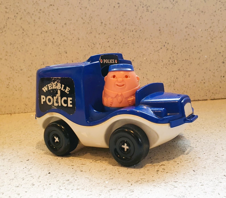 70s Weebles Police Car Policeman Weebles Wobble but They - Etsy