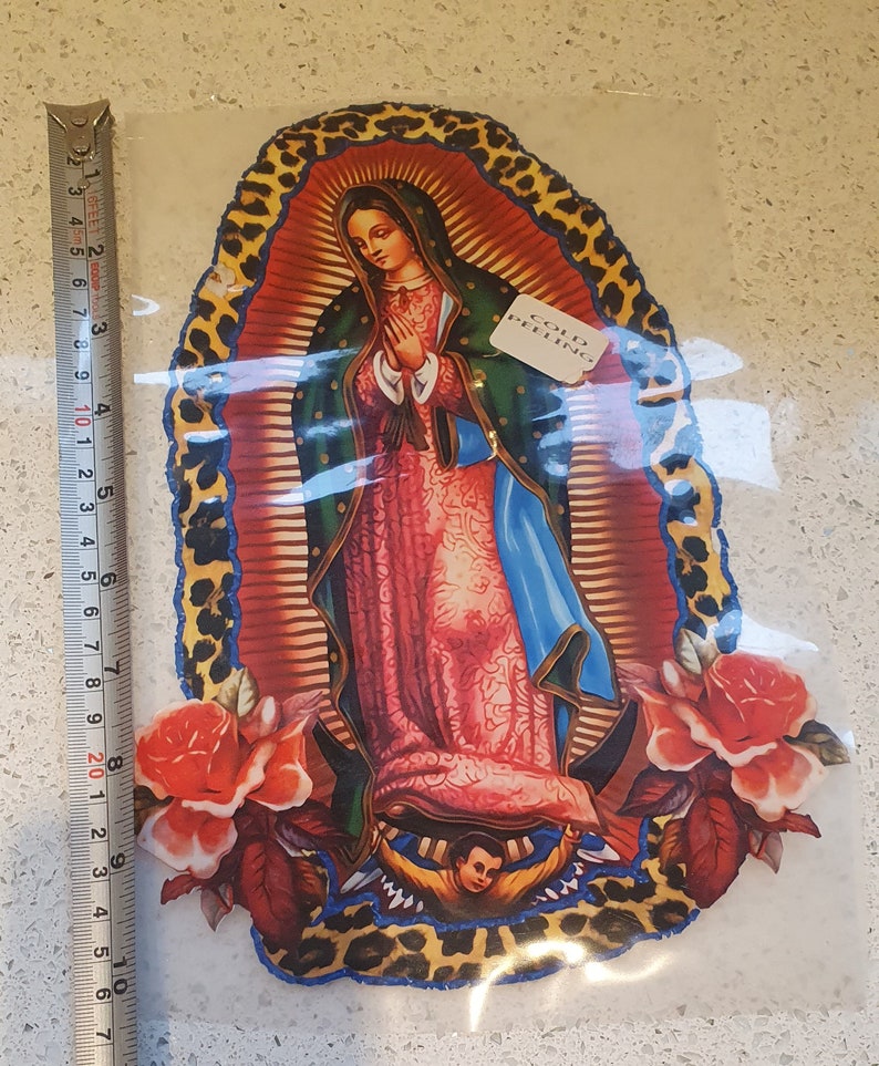 Our Lady of Guadalupe Virgin Mary Fabric Transfer Iron On - Etsy