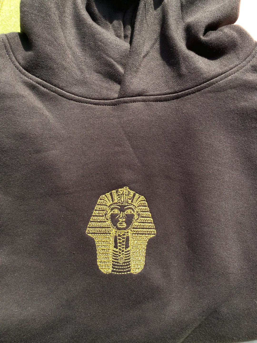 Embroidered King Tut Hoodie - Etsy