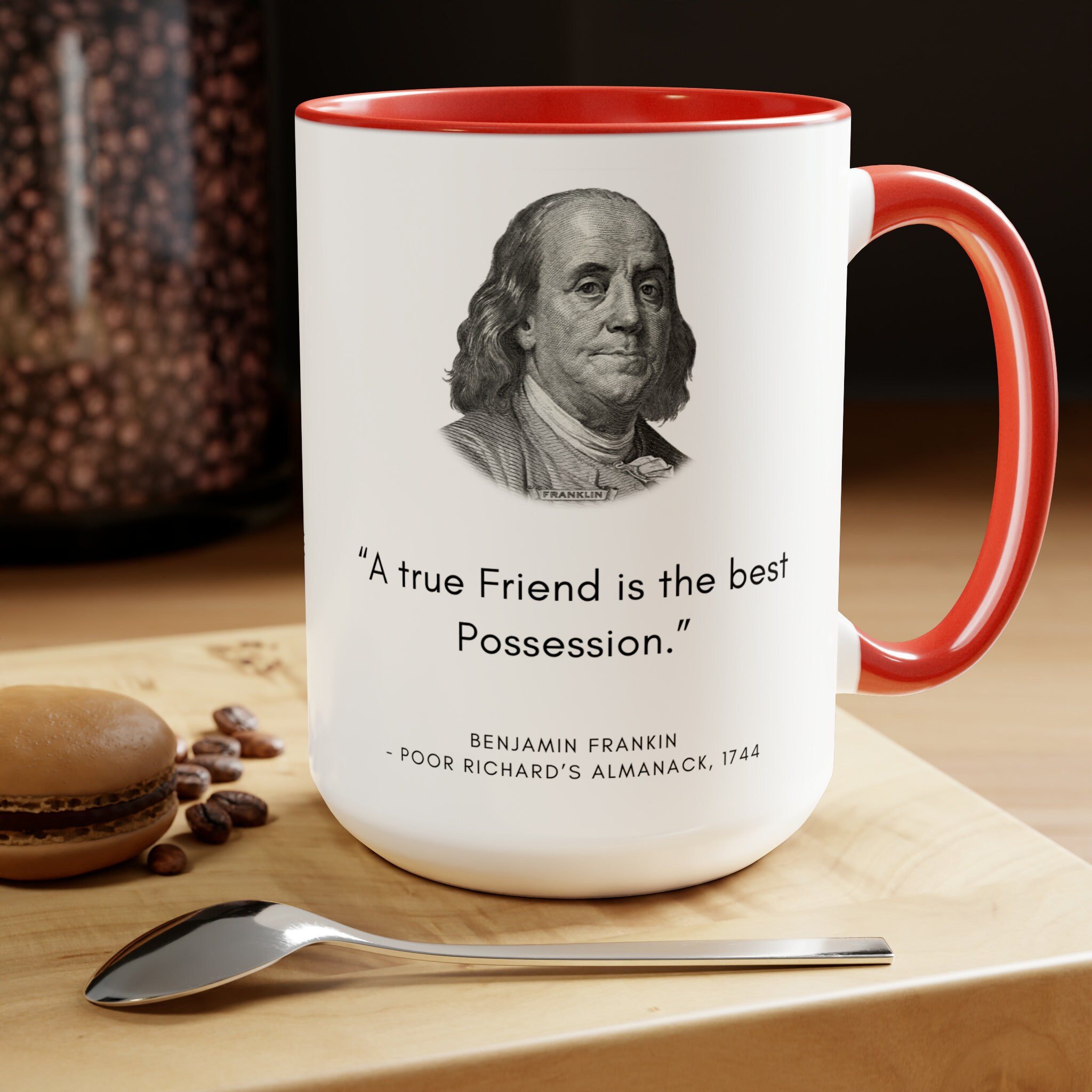 Benjamin Franklin Friendship Coffee Mug: Motivational Gift - Etsy