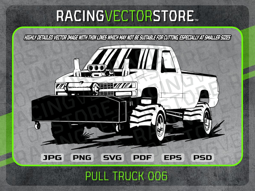 Pulling Truck Highly Detailed Vector Clipart Image in .svg .eps .pdf ...