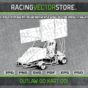 Outlaw Go Kart Highly Detailed Vector Clipart Image in .svg .pdf .eps ...