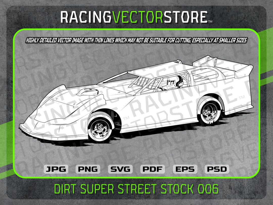Dirt Super Stock Street Stock / Sportsman Race Car Highly Detailed ...