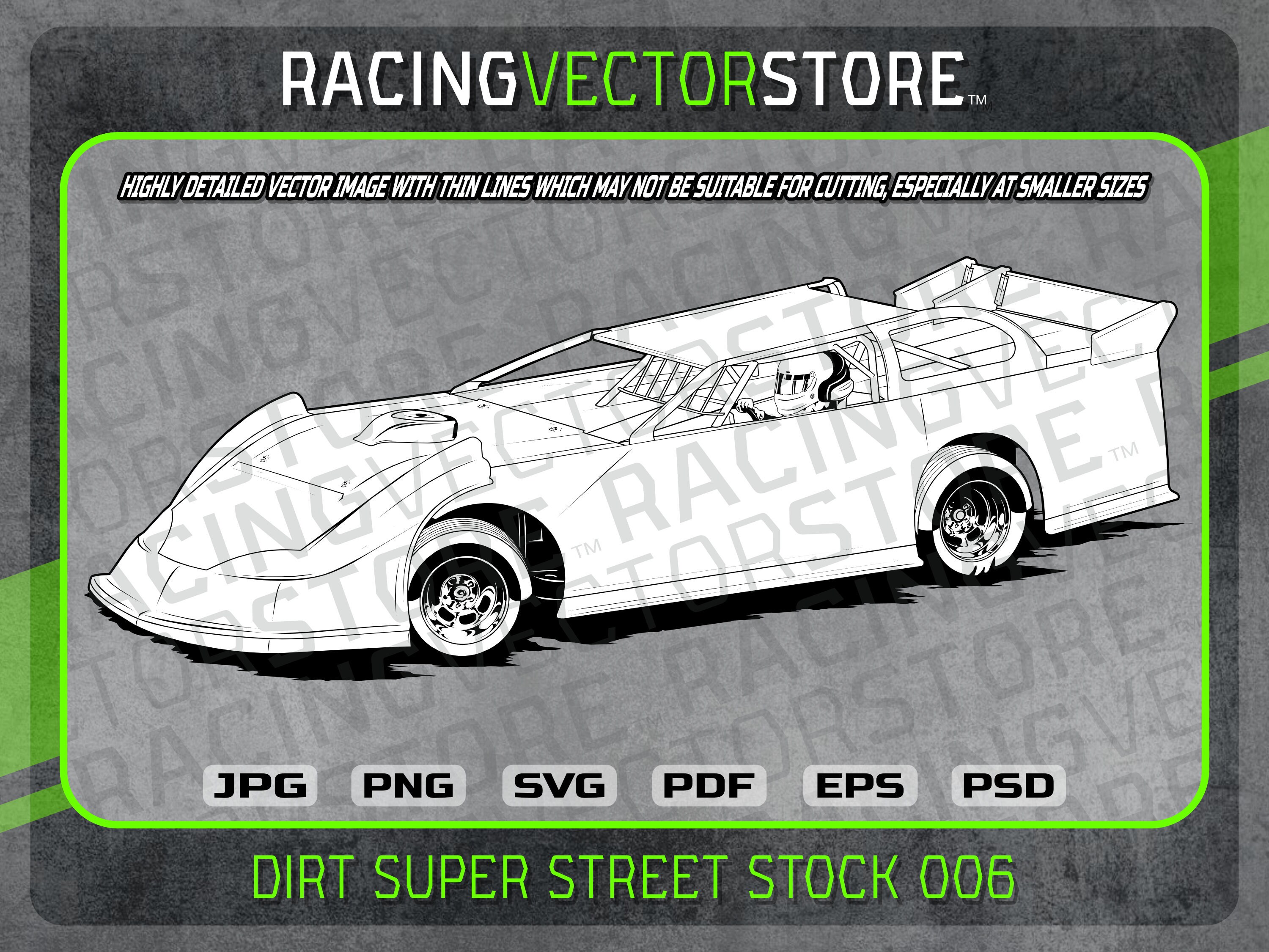 Dirt Super Stock Street Stock / Sportsman Race Car Highly Detailed ...