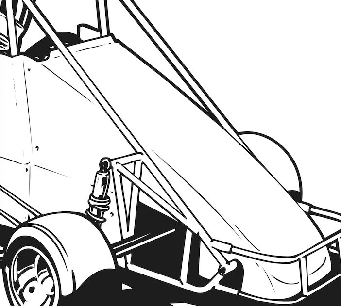 Quarter Midget Race Car Highly Detailed Vector Clipart Image in .svg ...