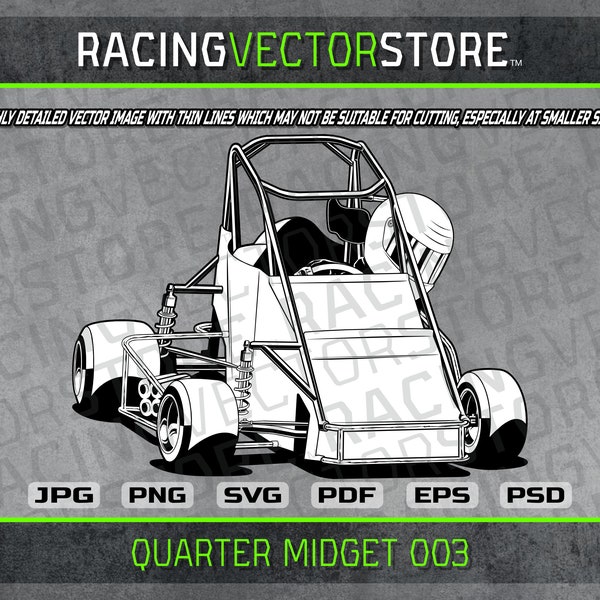Quarter Midget Vector - Etsy