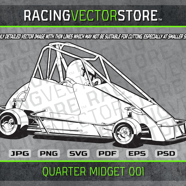 Quarter Midget Shirt Svg - Etsy