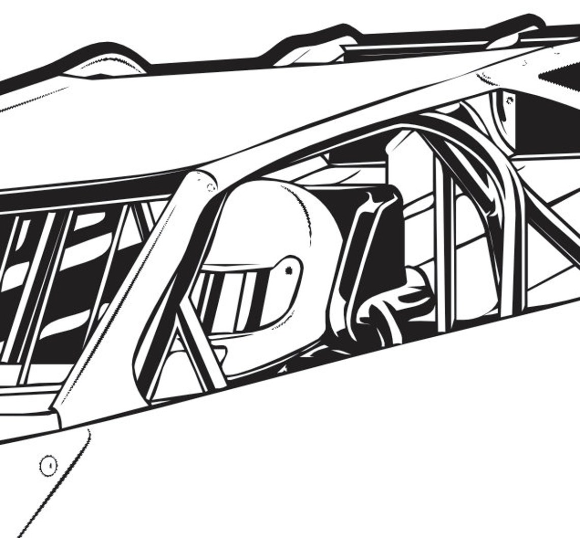 Dirt Late Model Race Car Highly Detailed Vector Image in .svg .ai .pdf ...