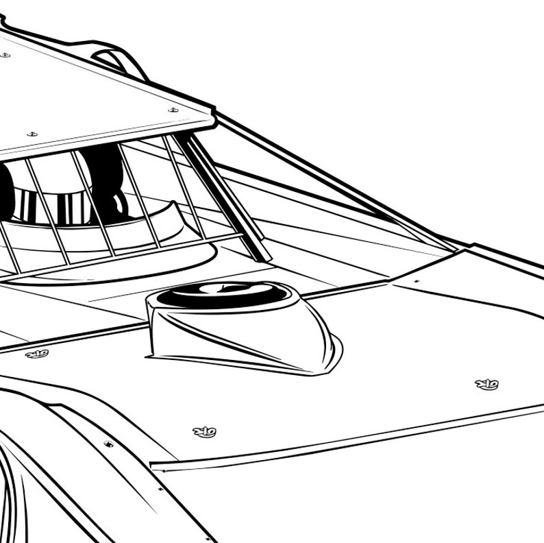 Dirt Late Model Race Car Highly Detailed Vector Image in .svg .ai .pdf ...