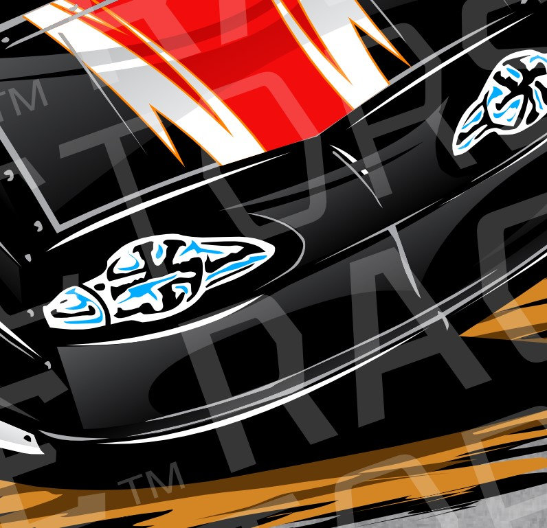 Cartoon Dirt Late Model Race Car Highly Detailed FULL COLOR Clip Art ...