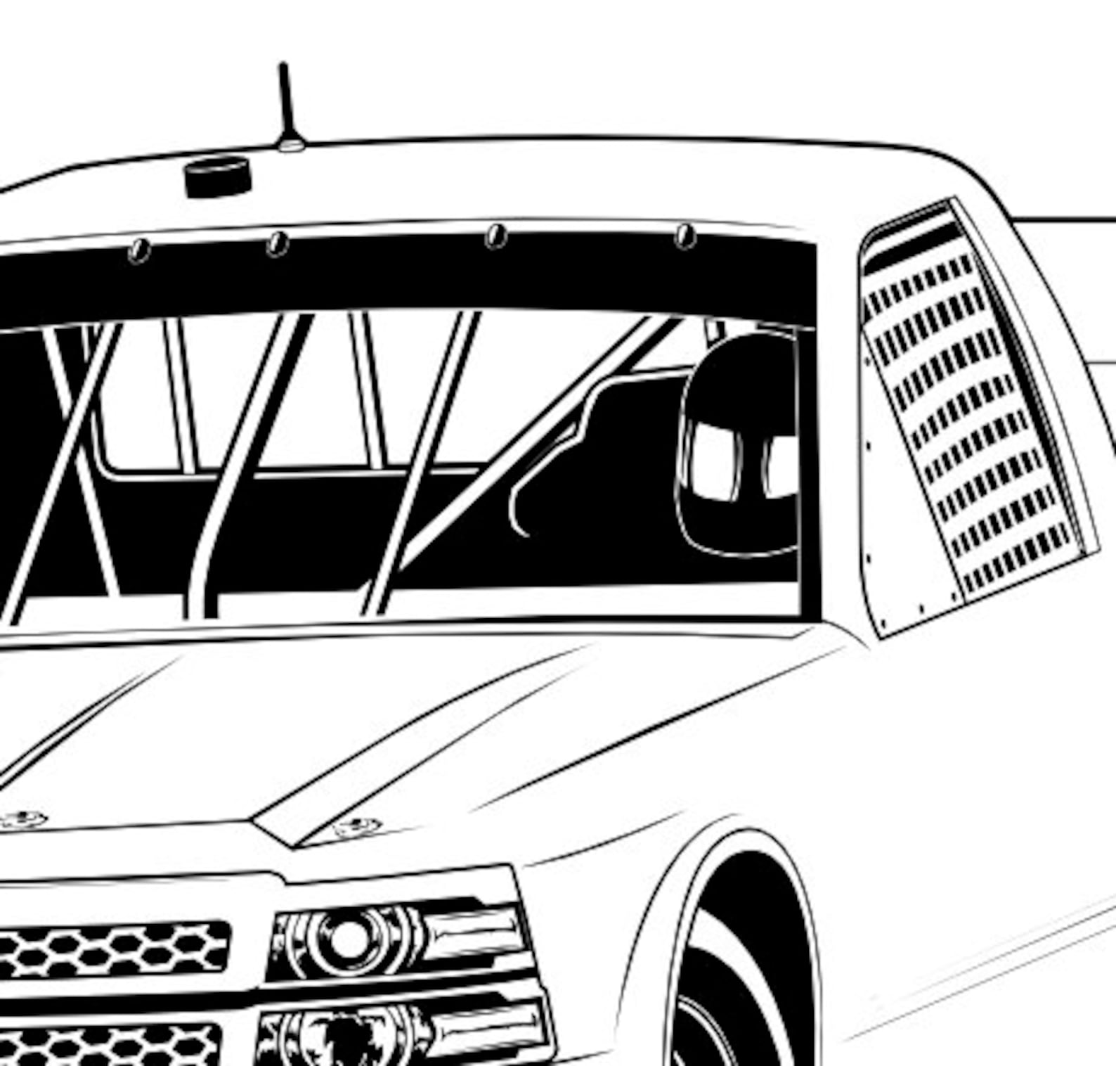 NASCAR Race Truck Highly Detailed Image in .svg .eps .pdf .png .jpg ...