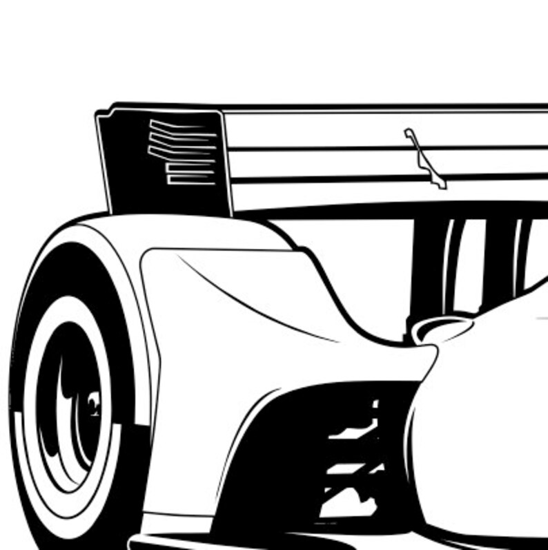 Indycar Race Car Highly Detailed Image in .svg .ai .eps .pdf - Etsy
