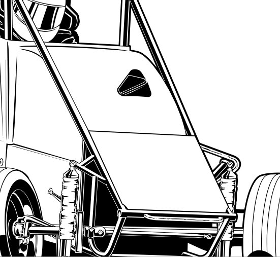 Dirt Track Midget Race Car Highly Detailed Image in .svg .ai .eps .pdf ...