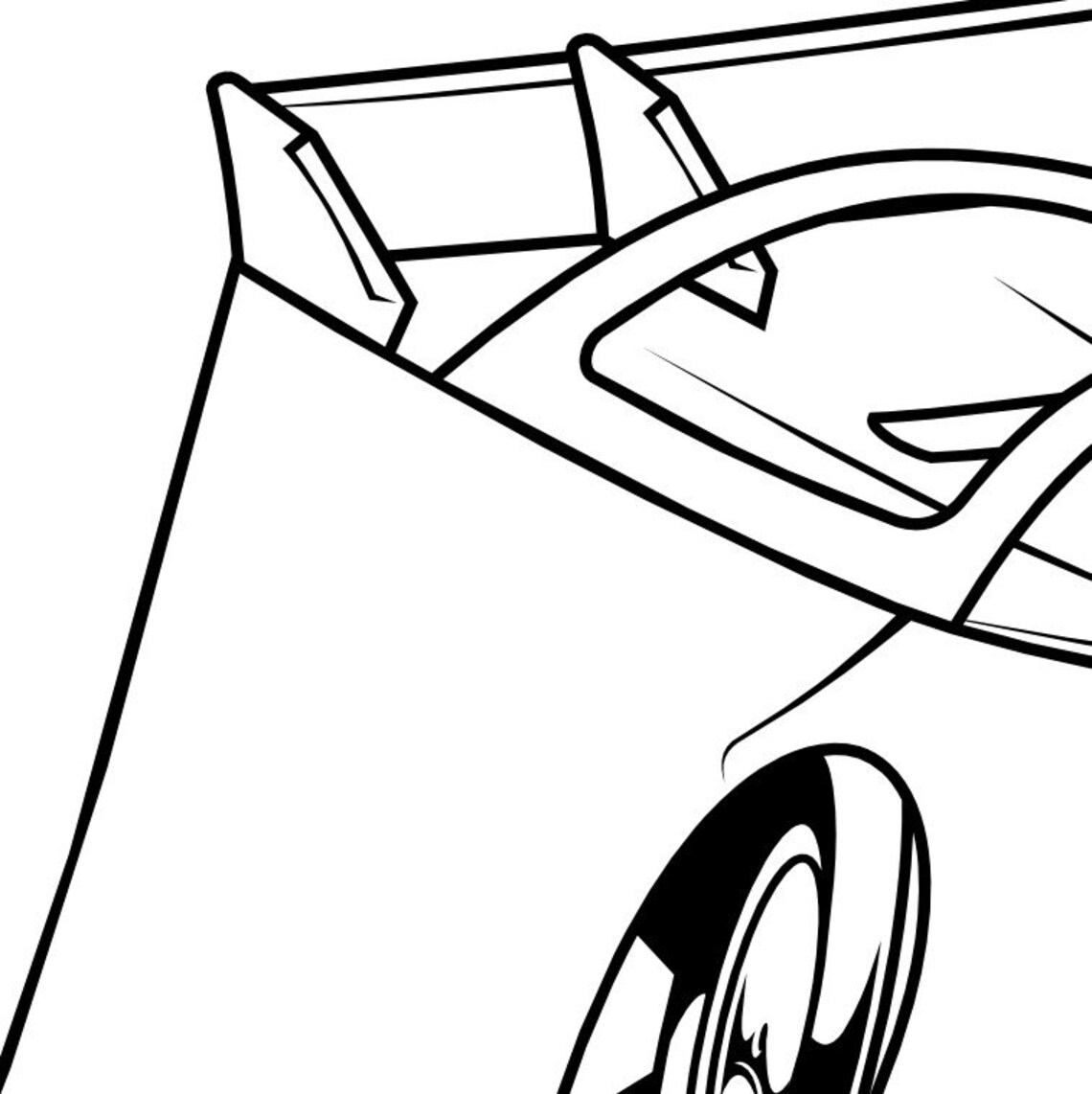 Cartoon Dirt Late Model Race Car Highly Detailed Vector Image in .svg ...