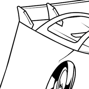 Cartoon Dirt Late Model Race Car Highly Detailed Vector Image in .svg ...