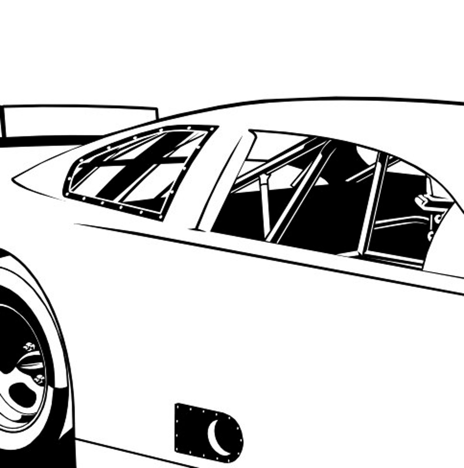 Pavement Late Model Race Car Highly Detailed Vector Image in .svg .pdf ...