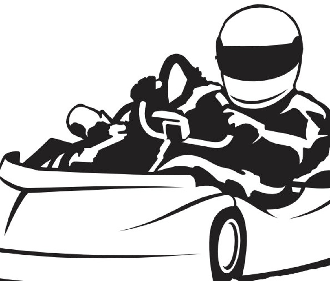 Go Kart Dirt Race Car Vector Clipart Image Cuttable in .svg. Eps. .pdf ...