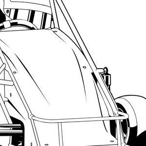 Quarter Midget Race Car Highly Detailed Vector Clipart Image in .svg ...