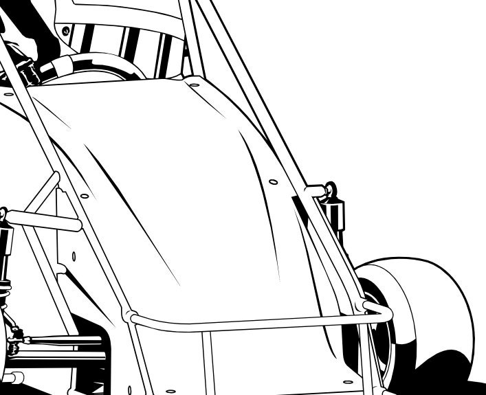 Quarter Midget Race Car Highly Detailed Vector Clipart Image in .svg ...