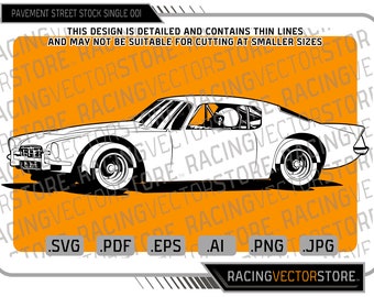 Dirt Late Model Race Car Highly Detailed Vector Image in .svg - Etsy