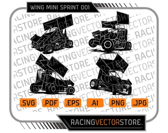 Quarter Midget Race Car Image in .svg .ai .eps .pdf .png .jpg | Etsy