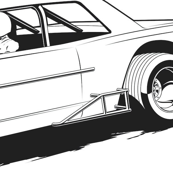 Dirt Late Model Vintage Race Car Highly Detailed Vector Image in .svg ...