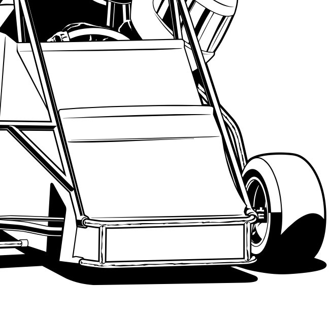 Dirt Track Quarter Midget Race Car Highly Detailed Image in .svg .ai ...