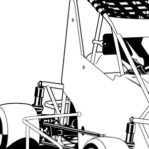 Quarter Midget Race Car Highly Detailed Vector Clipart Image in .svg ...