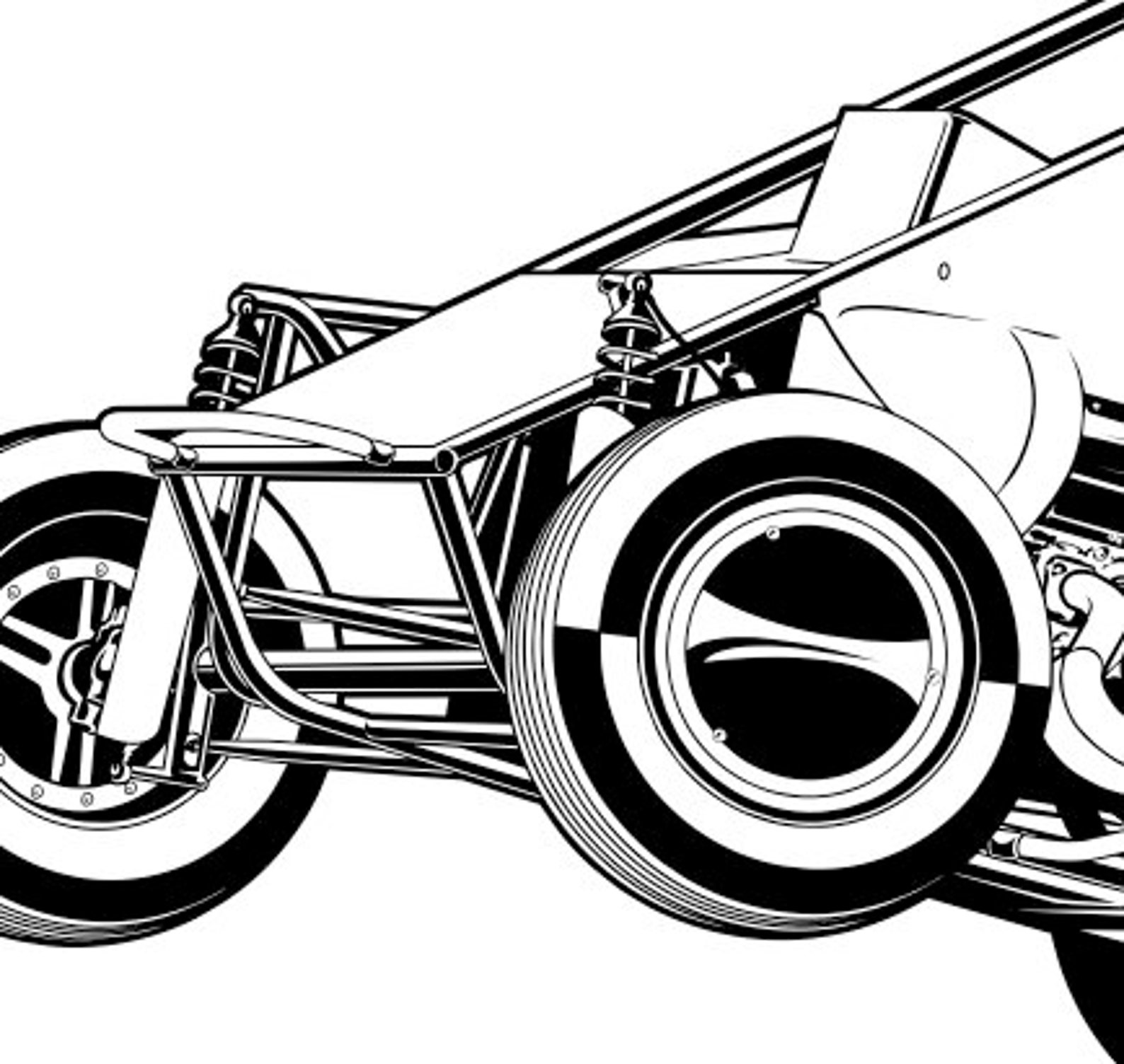 Dirt Midget Race Car Highly Detailed Image in .svg .ai .eps .pdf .png ...
