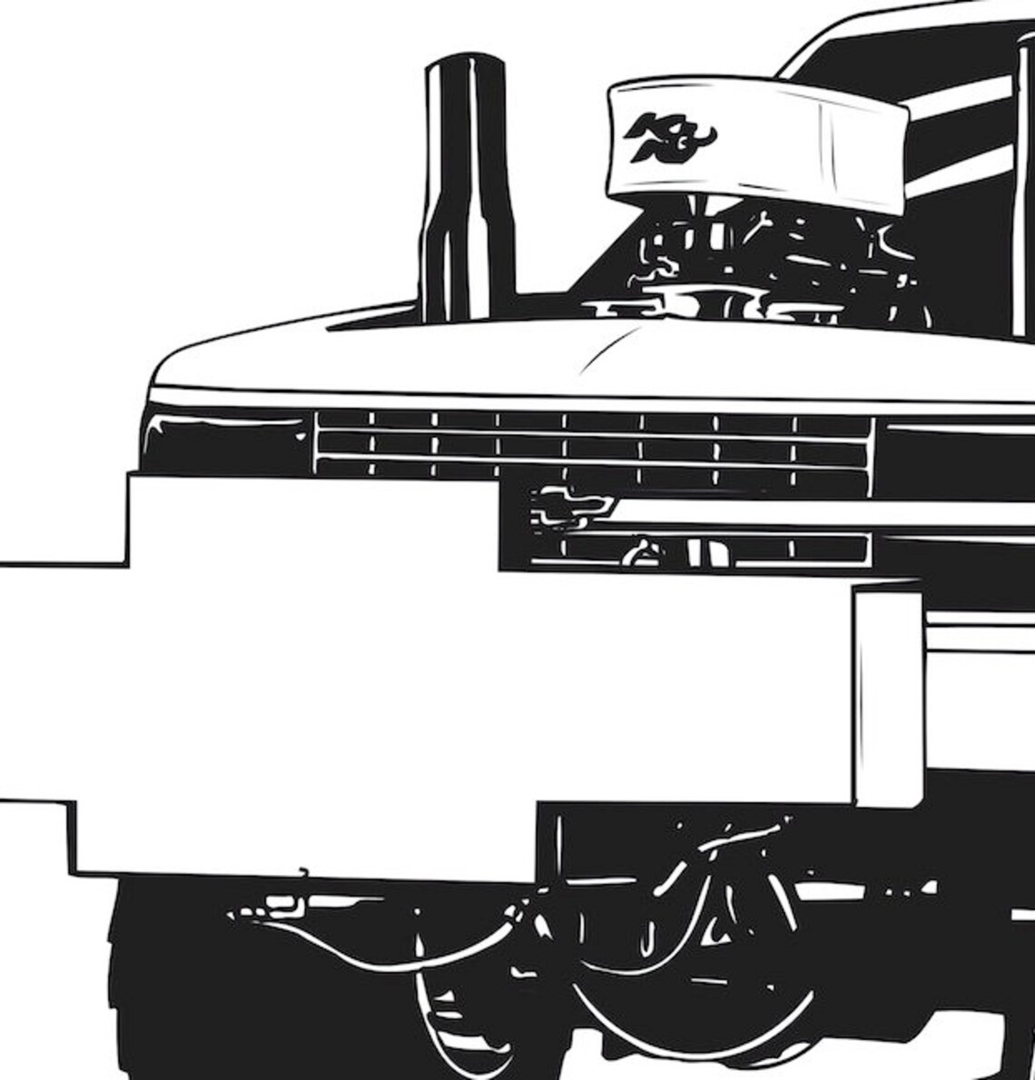 Pulling Truck Highly Detailed Vector Image in .svg .eps .pdf .png .jpg ...
